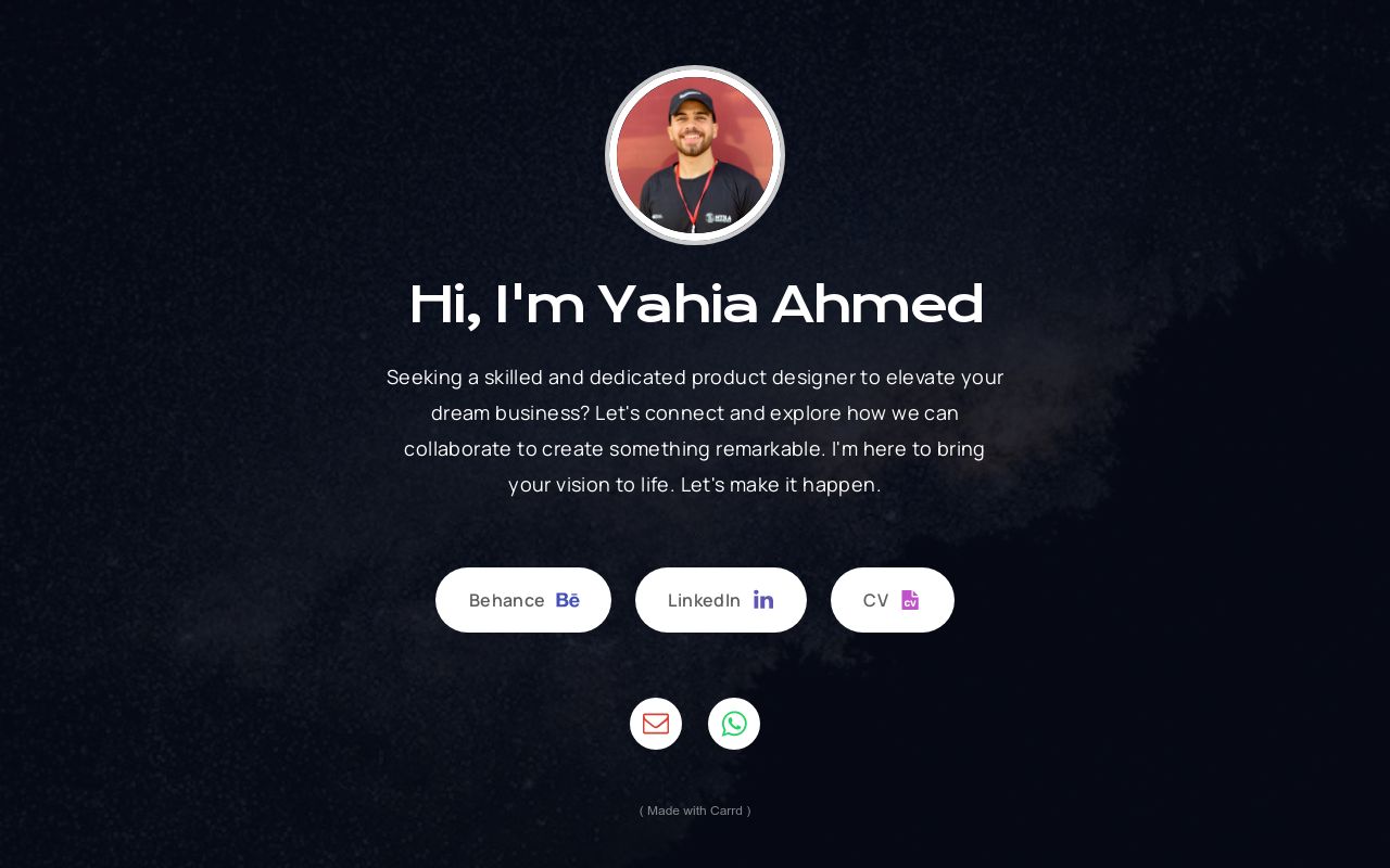 Yahia Ahmed - Product Designer
